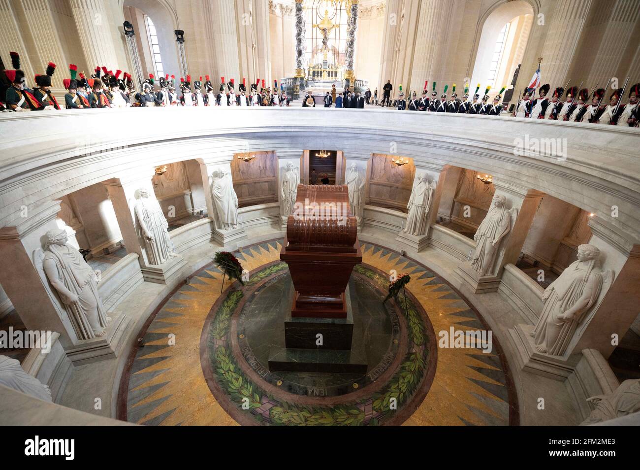 General view of Napoleon Bonaparte's Tomb at hotel des Invalides for ...