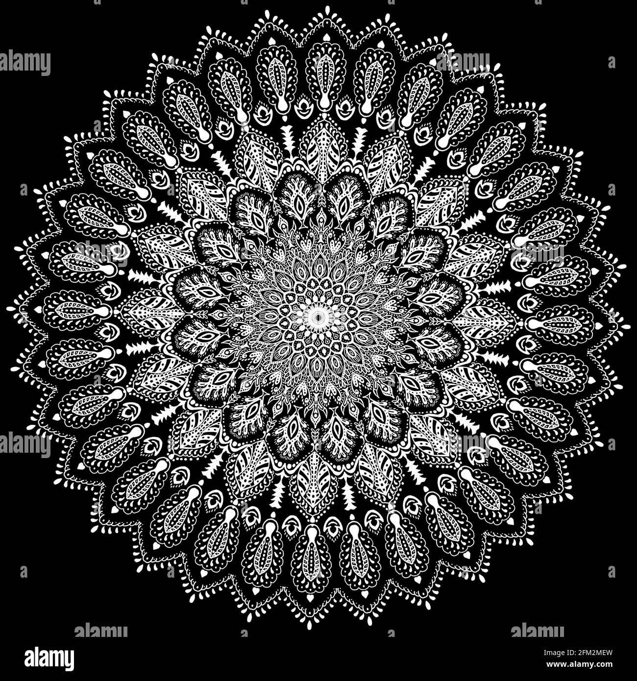 Rangoli background Black and White Stock Photos & Images - Alamy