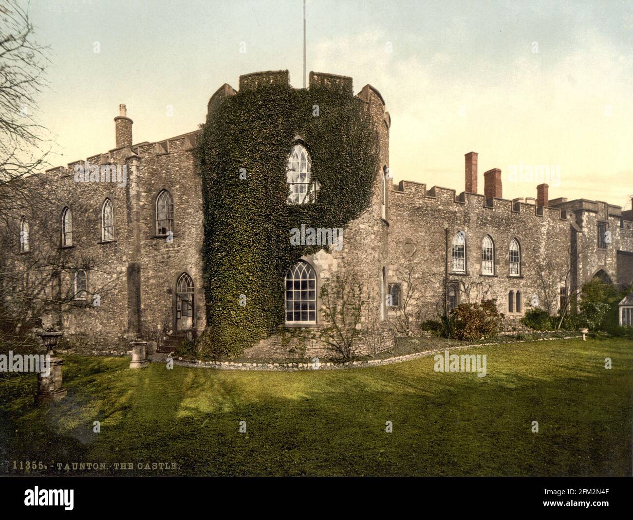 Taunton Castle , Devon circa 1890-1900 Stock Photo - Alamy
