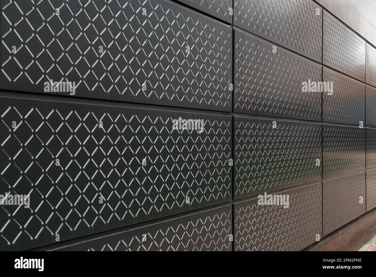 decorative wall panels with crosshatch pattern in linear perspective ...