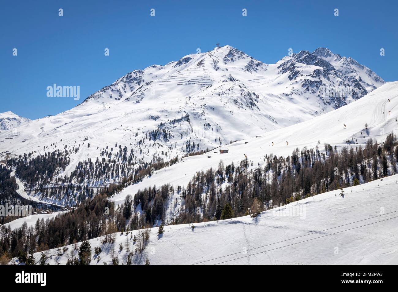 Winter wonderland at Gaislachkogl in Oetztal, Austria Stock Photo - Alamy