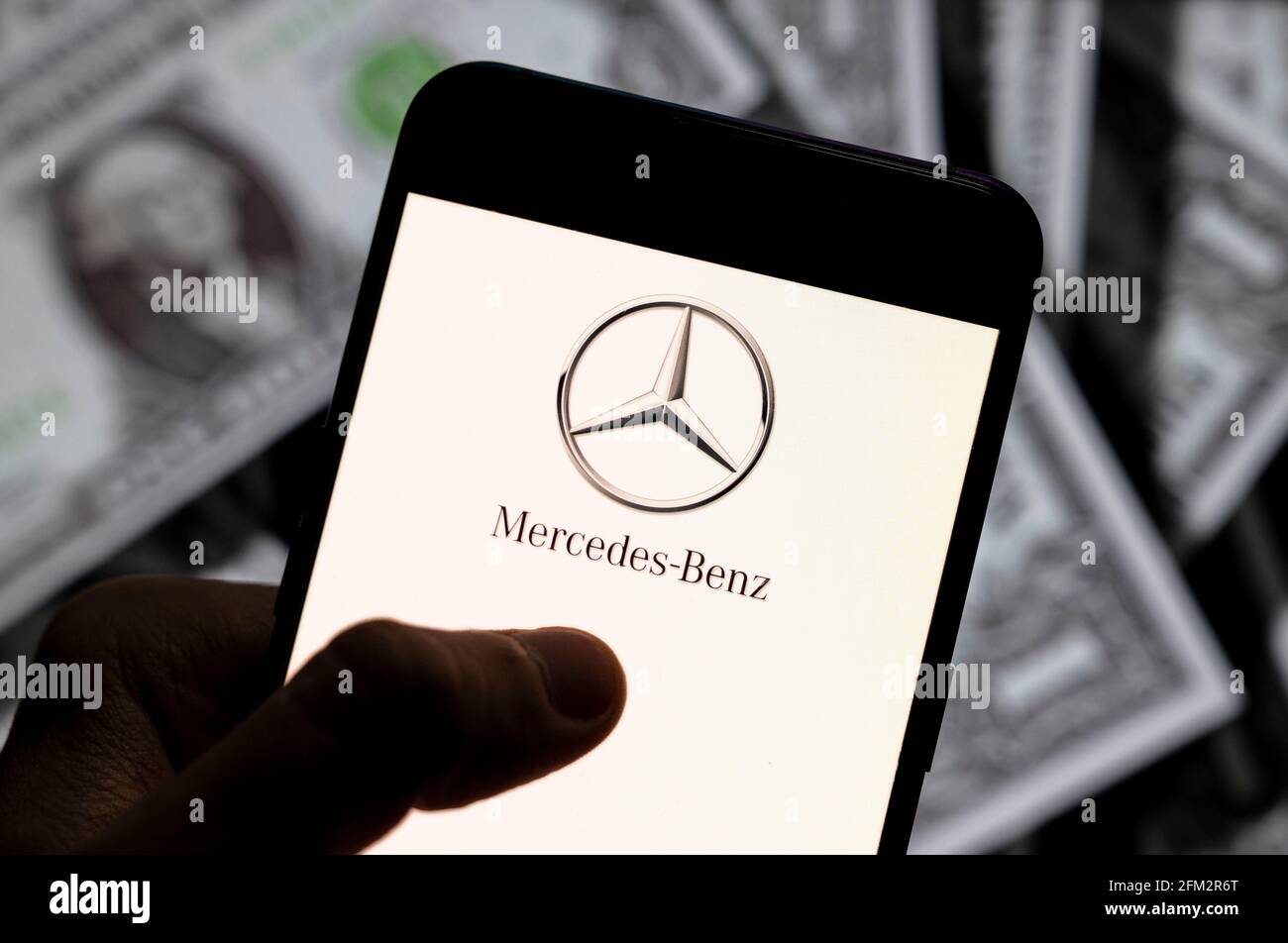 In this photo illustration the German multinational automobile ...
