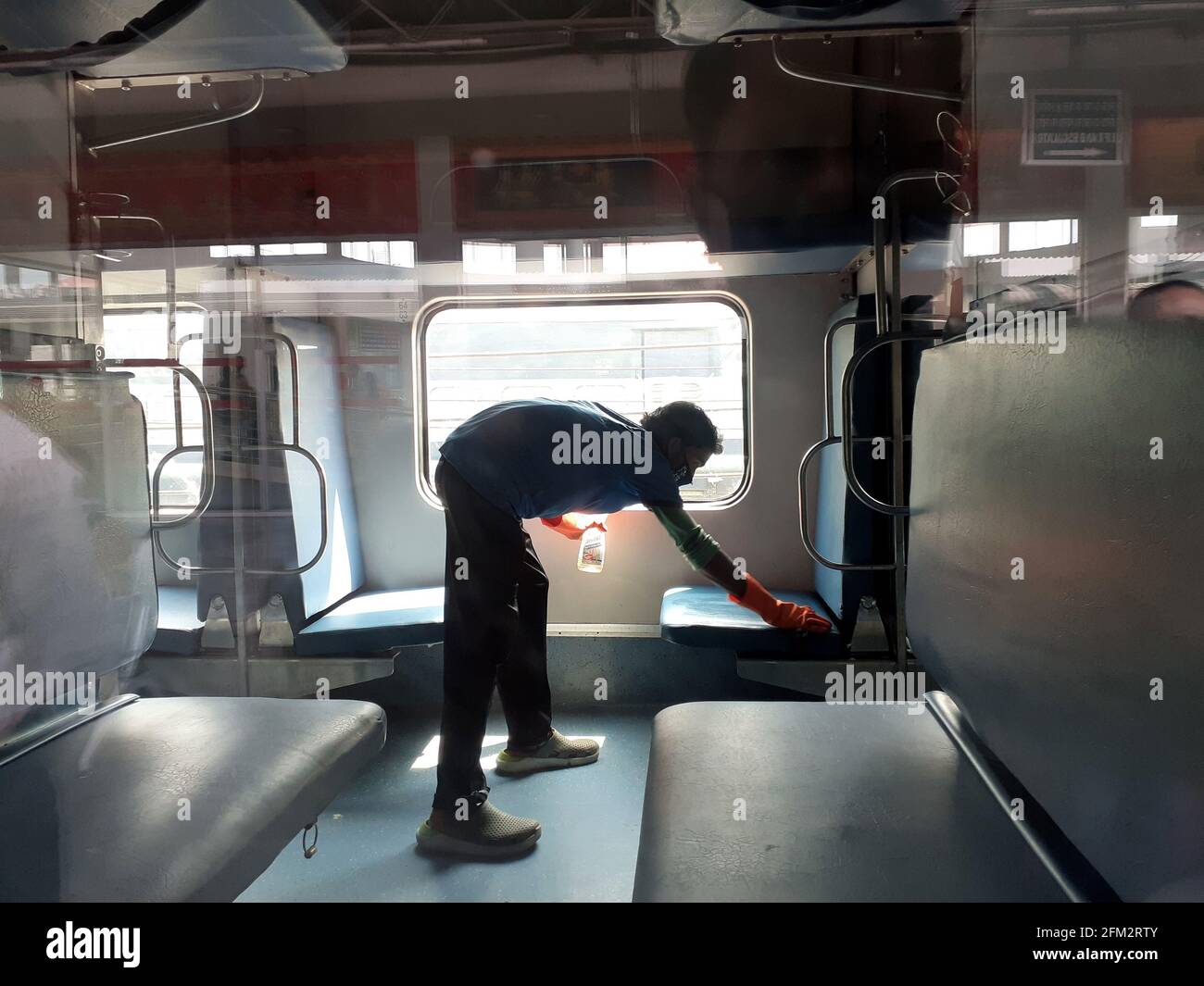 Cleaning staff of Northeast Frontier Railway taking a break after ...
