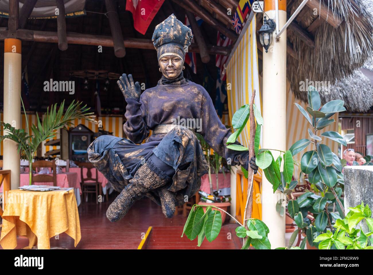 El Rancho restaurant with 'levitating woman', Varadero, Cuba. Location ...