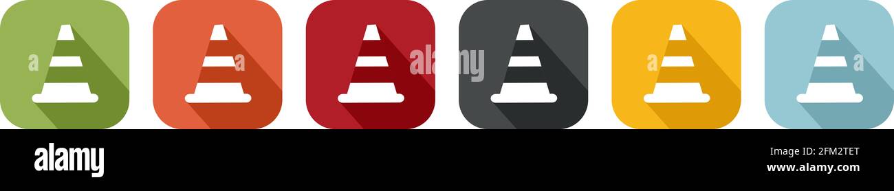 Coloured icon for work or warning signs Stock Photo - Alamy