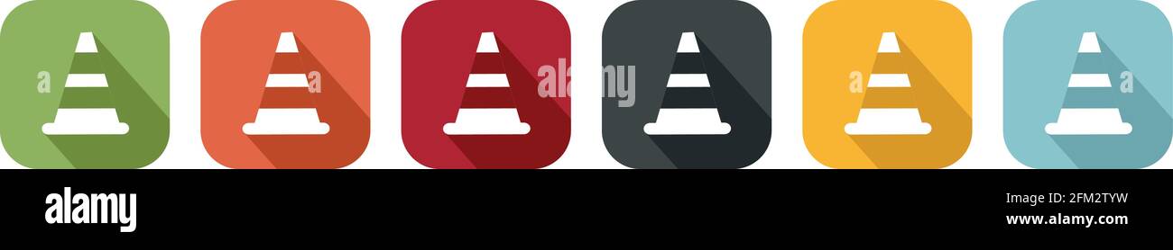 Coloured icon for work or warning signs Stock Vector Image & Art - Alamy