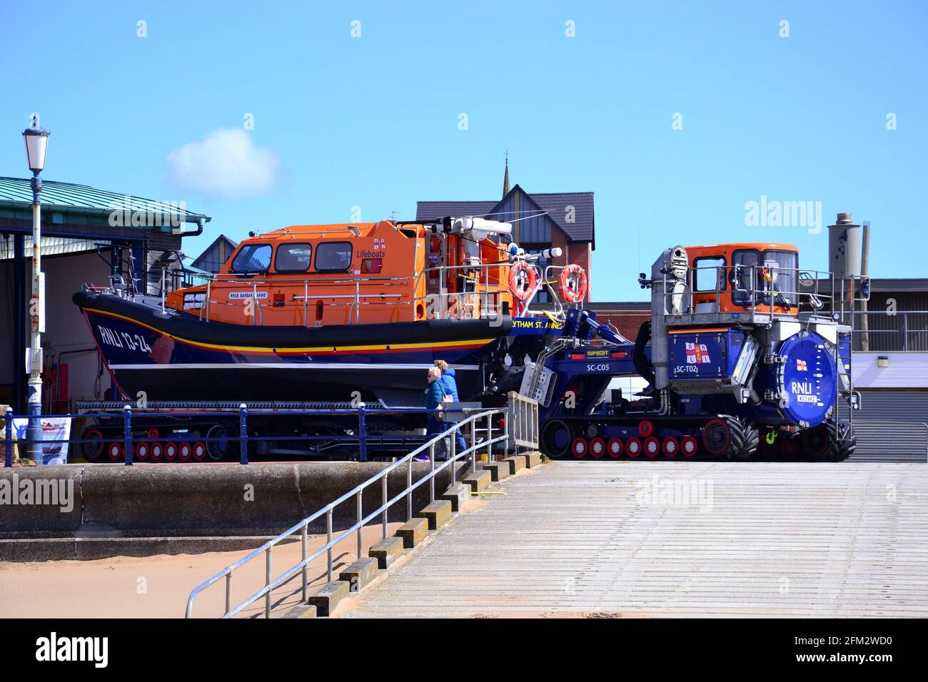 A Shannon Class lifeboat operated by the Royal National Lifeboat ...