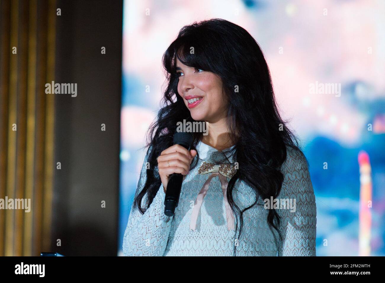 Semi-Exclusive - Singer Adila Sedraia aka Indila during recording of ...
