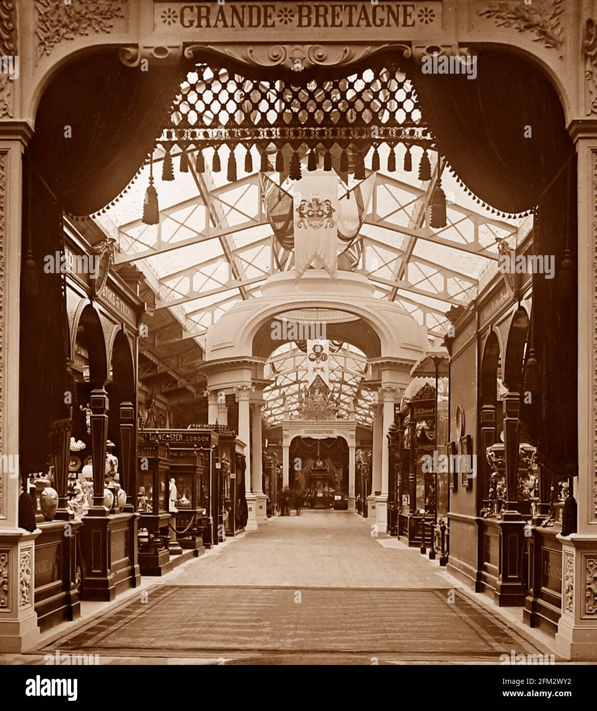 British Pavilion, 1899 Exposition Universelle, Paris, France Stock ...
