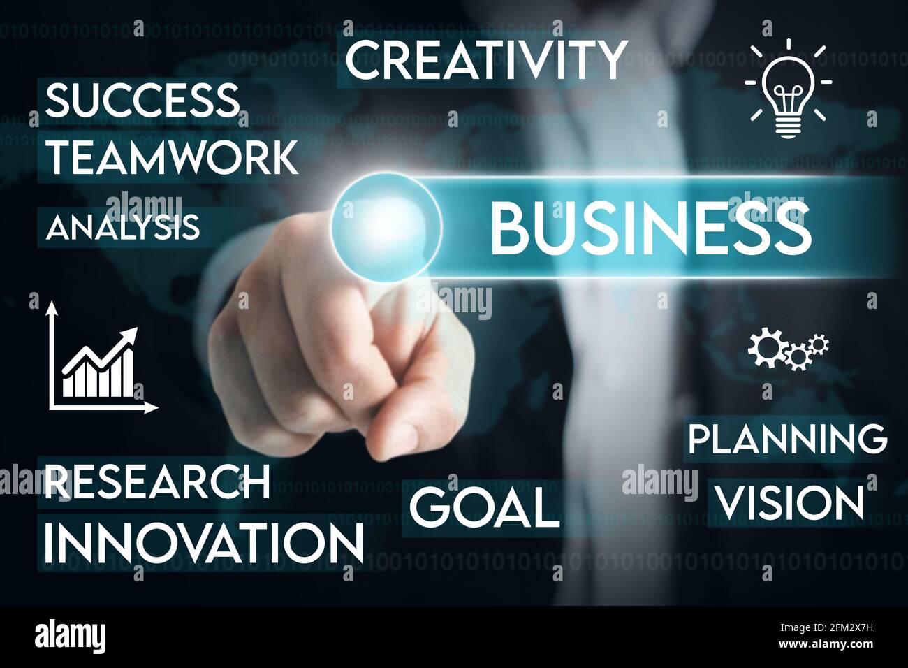 Opportunity , Business man , Digital Screen Stock Photo - Alamy