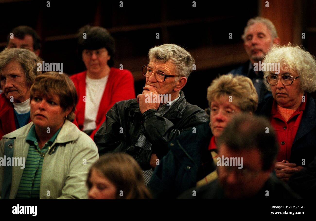 A meeting of Christopher Ingoldby Ex Patients Sept 1998 Stock Photo - Alamy