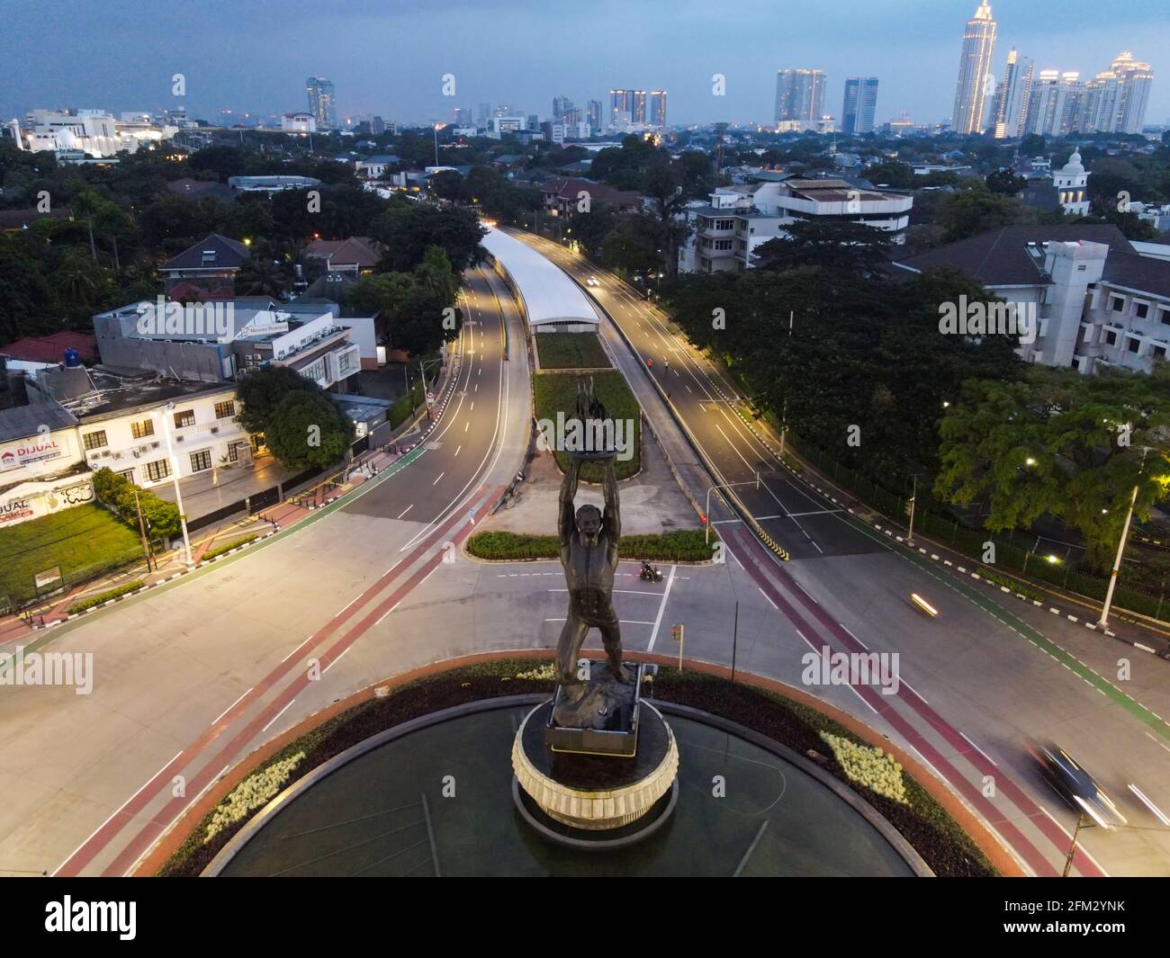Jakarta, Indonesia, May 6, 2021 : Aerial view of Youth Advancement ...