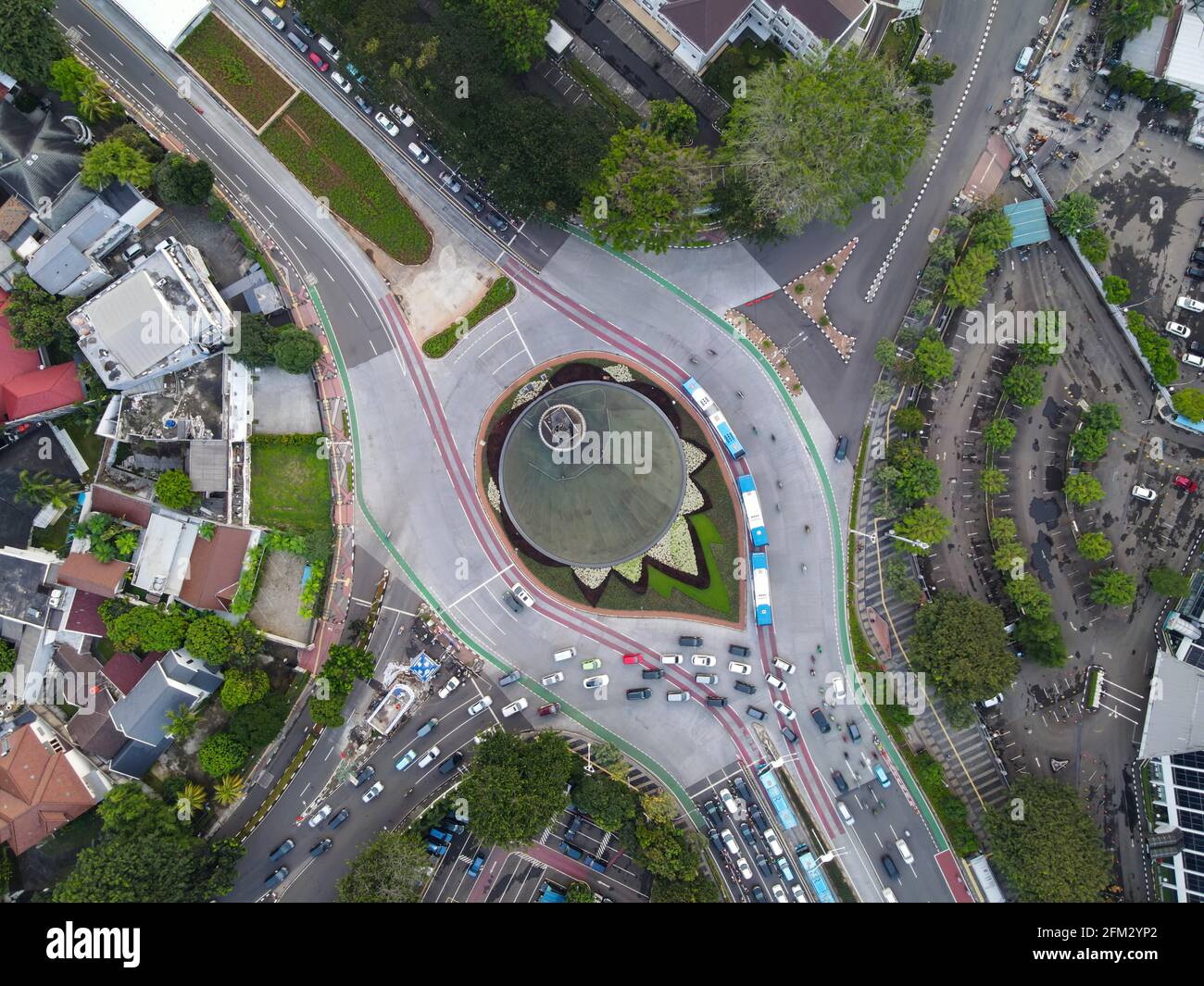 Jakarta, Indonesia, May 6, 2021 : Aerial view of Youth Advancement ...