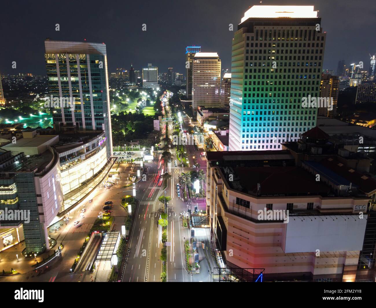Jakarta night traffics hi-res stock photography and images - Alamy