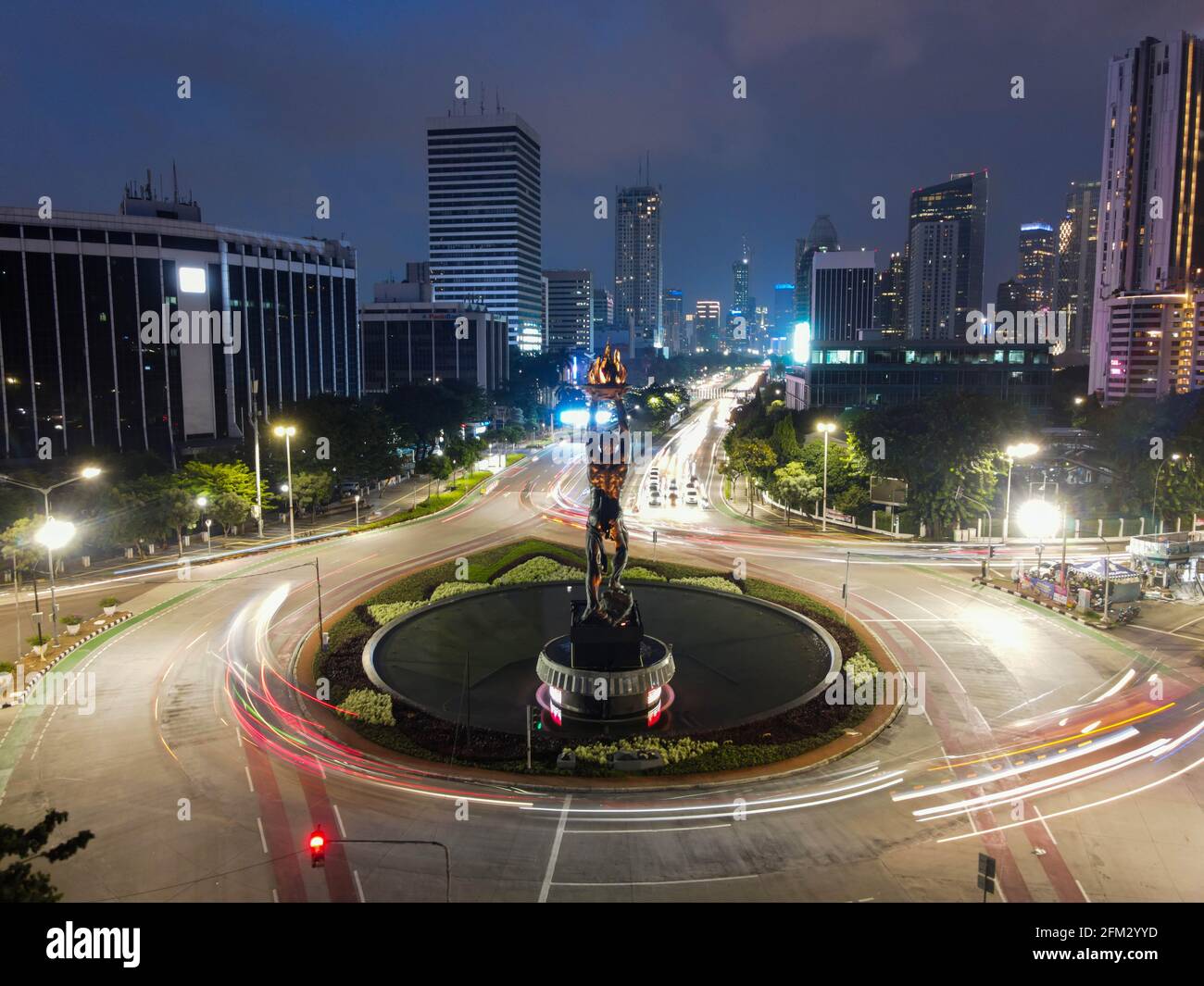 Jakarta, Indonesia, May 6, 2021 : Aerial view of Youth Advancement ...