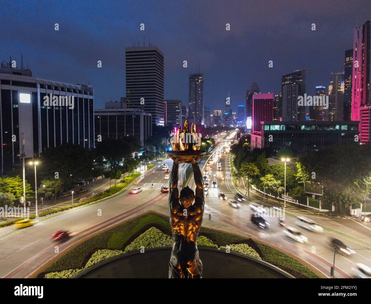 Jakarta, Indonesia, May 6, 2021 : Aerial view of Youth Advancement ...