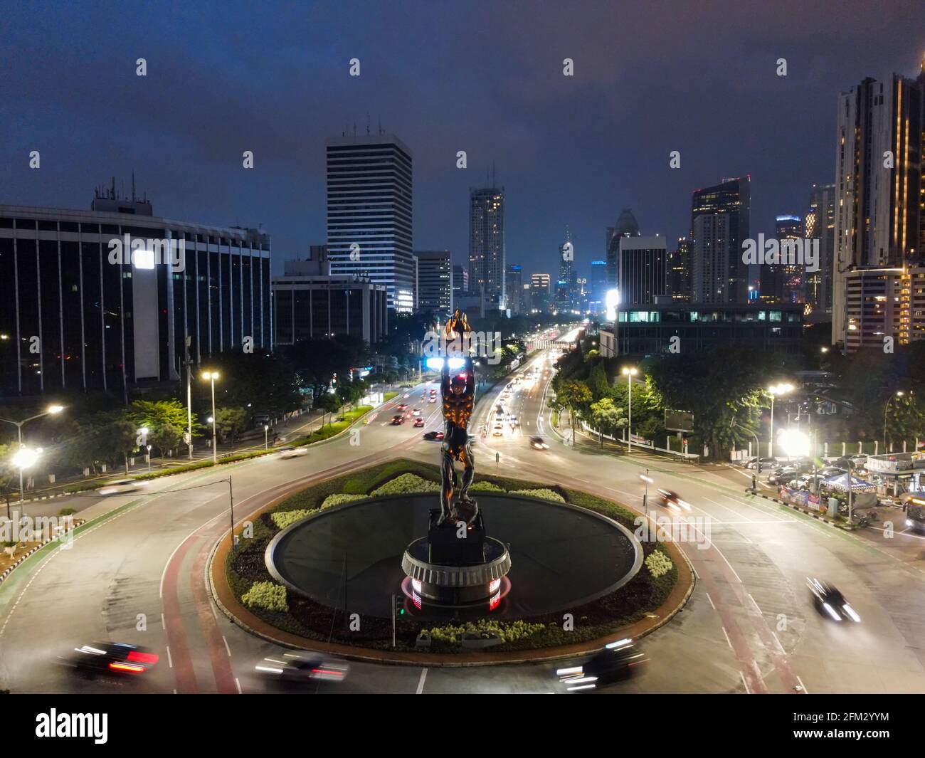 Jakarta, Indonesia, May 6, 2021 : Aerial view of Youth Advancement ...