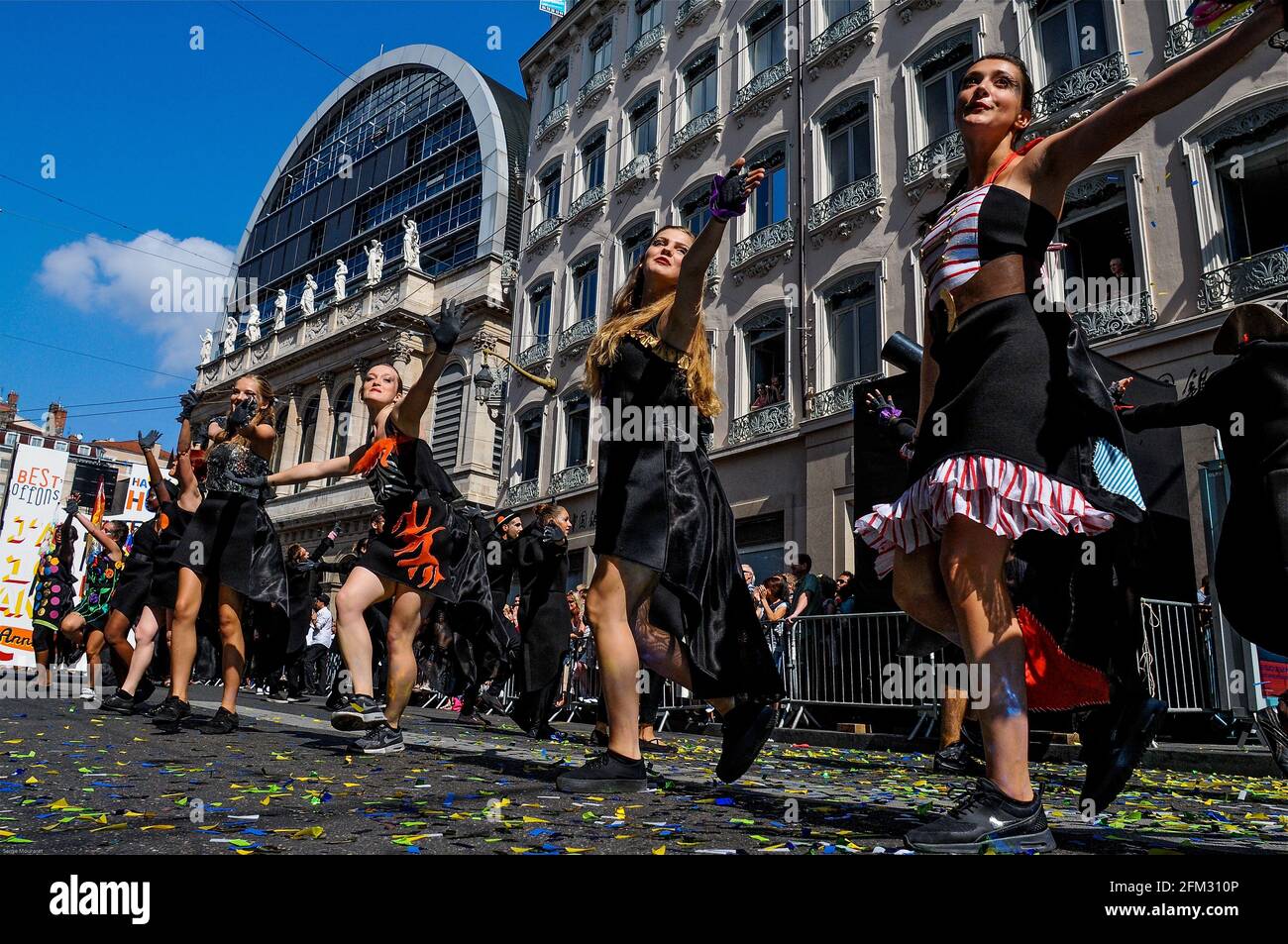 Defile of the Dance Biennal, Lyon, France Stock Photo - Alamy