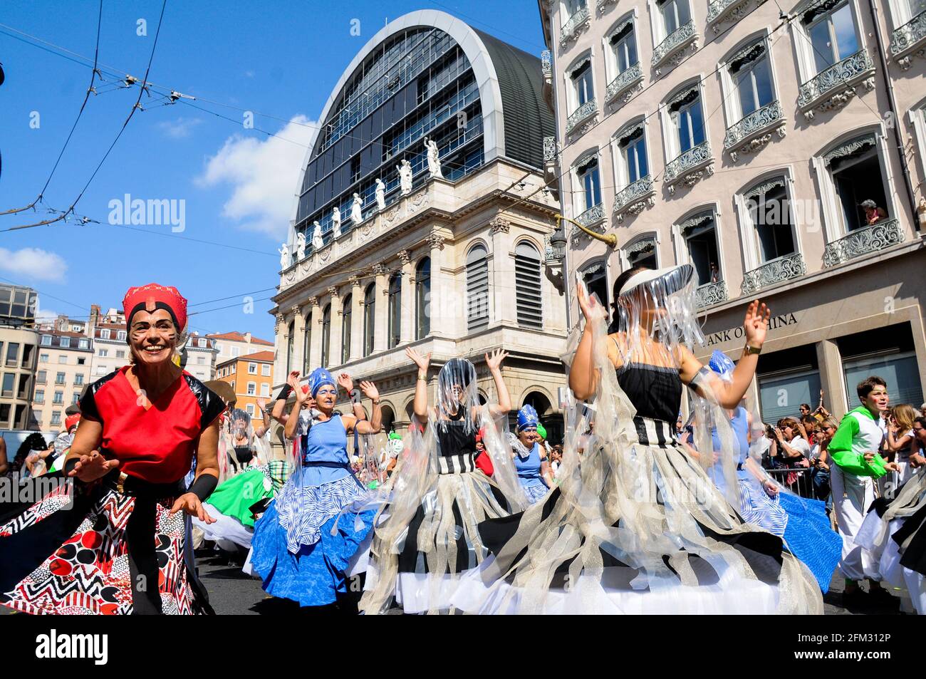 Defile of the Dance Biennal, Lyon, France Stock Photo - Alamy