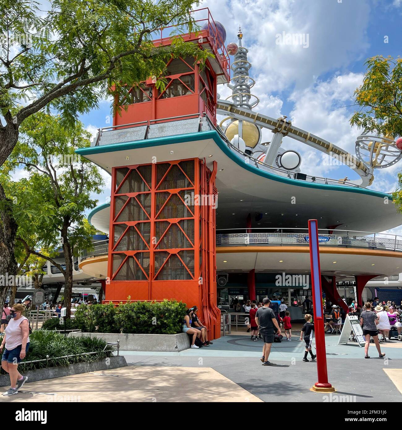 Orlando, FL USA - May 2, 2021 - The Astro Orbiter ride at Disney World ...