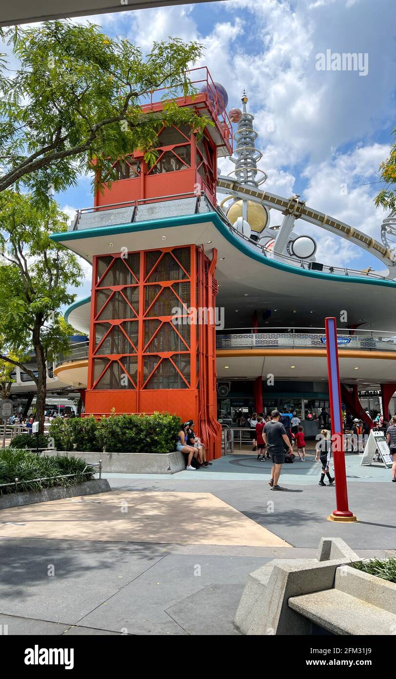 Orlando, FL USA - May 2, 2021 - The Astro Orbiter ride at Disney World ...
