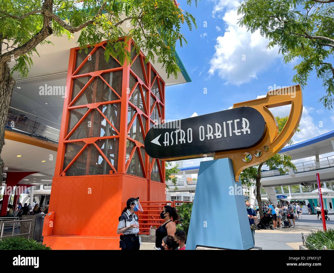 Orlando, FL USA - May 2, 2021 - The Astro Orbiter ride at Disney World ...