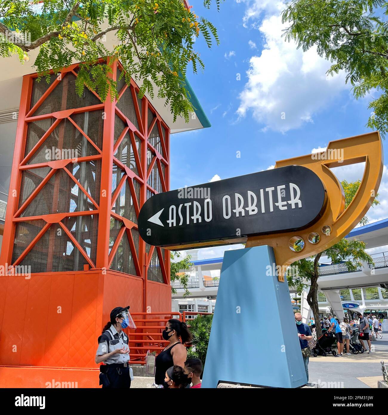 Orlando, FL USA - May 2, 2021 - The Astro Orbiter ride at Disney World ...