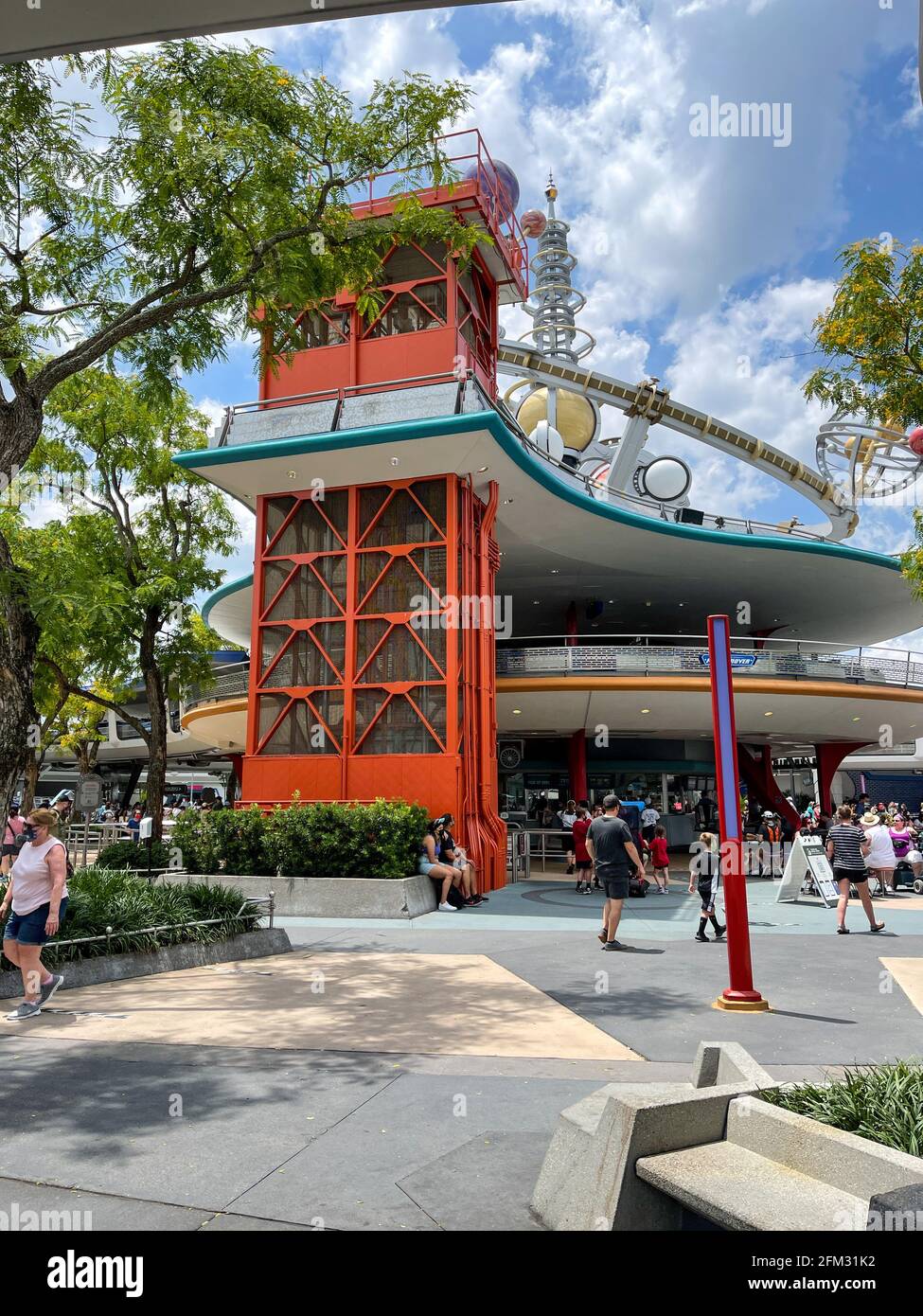 Orlando, FL USA - May 2, 2021 - The Astro Orbiter ride at Disney World ...