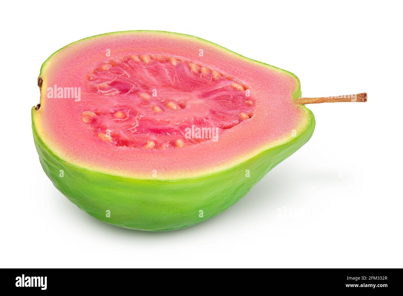 Guava fruit isolated on white background with clipping path and full ...