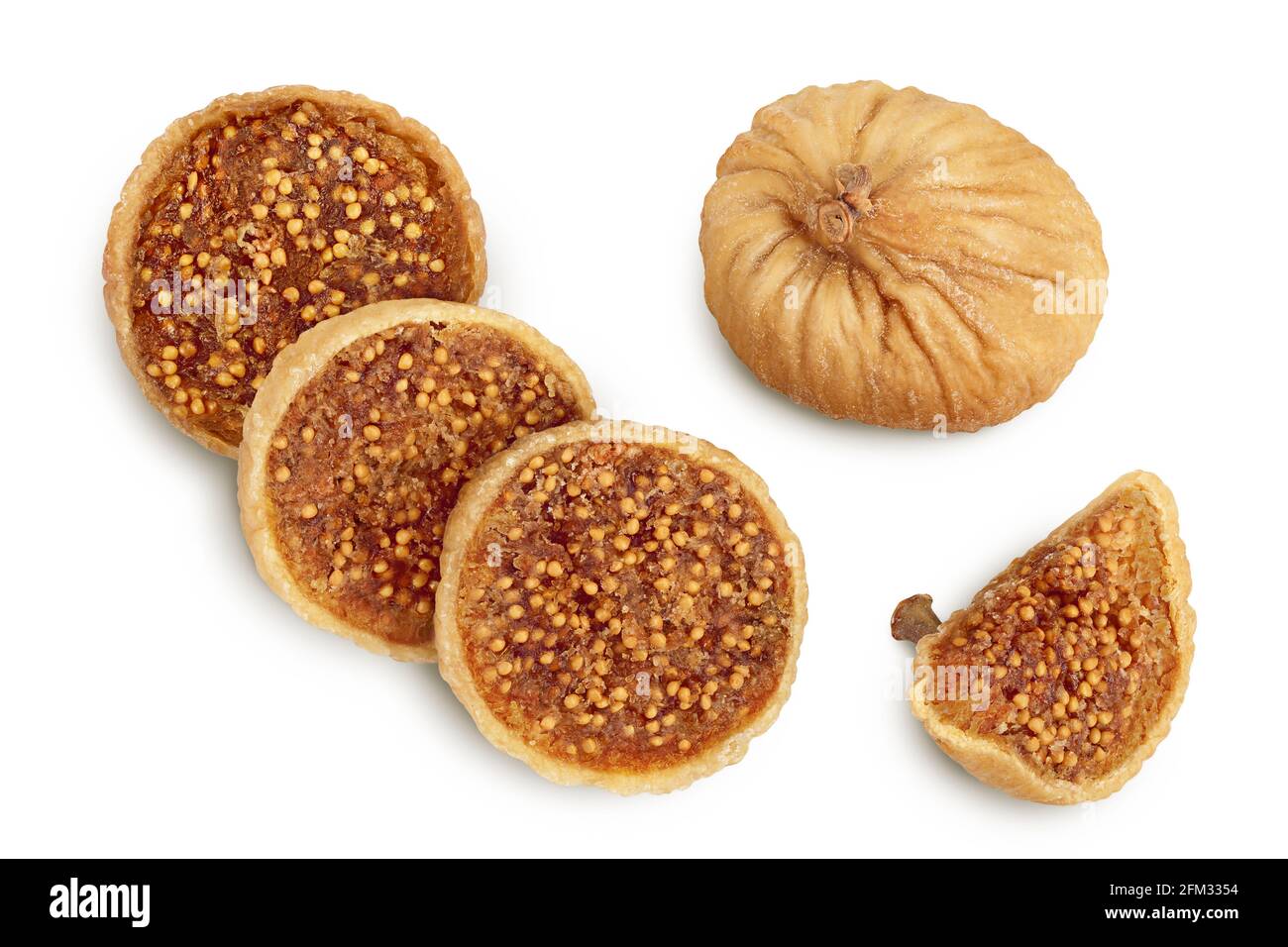 dried fig isolated on white background with clipping path and full ...