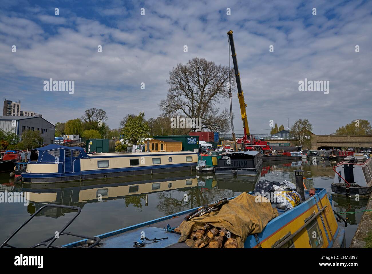marina on lee navigation Stock Photo - Alamy