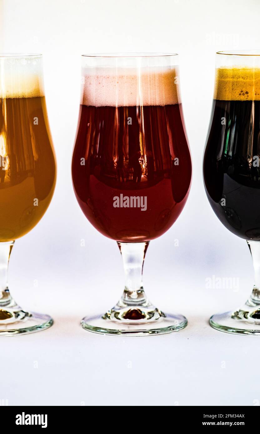 Different coloured beers hi-res stock photography and images - Alamy
