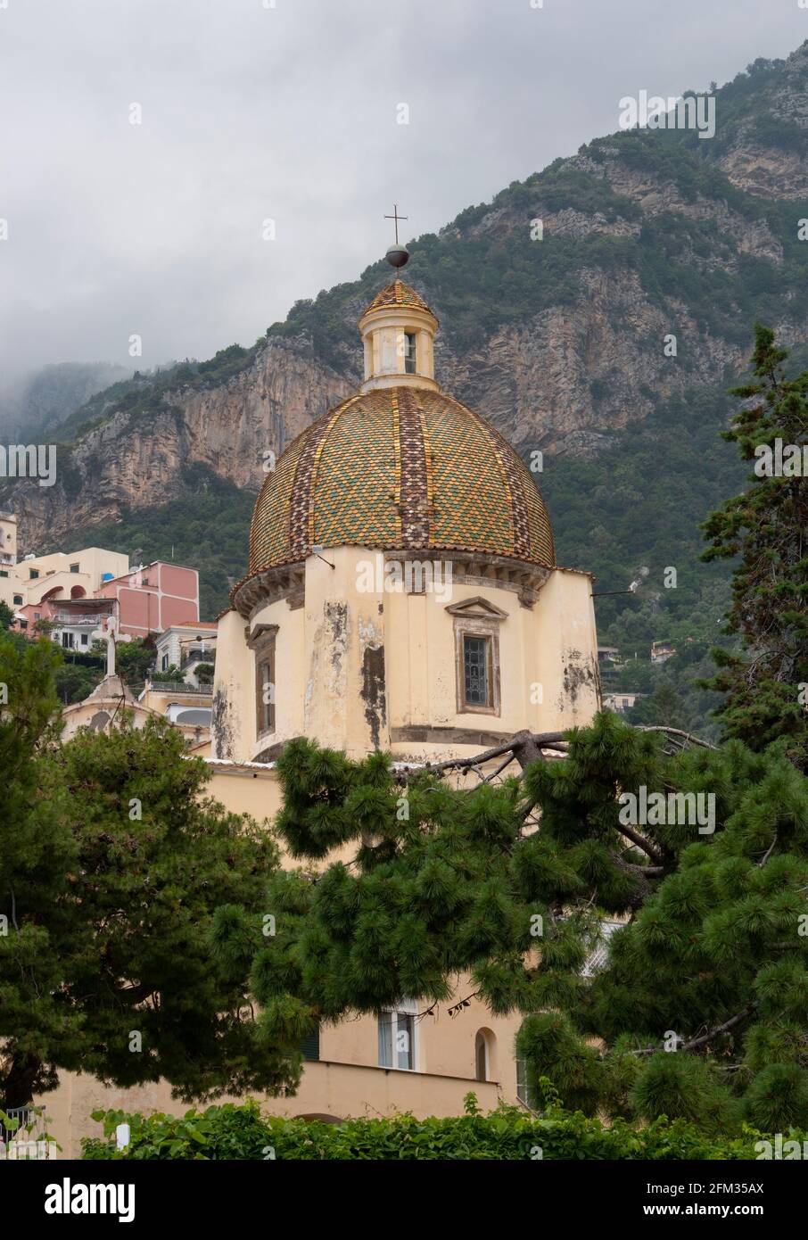 Positano church hi-res stock photography and images - Alamy