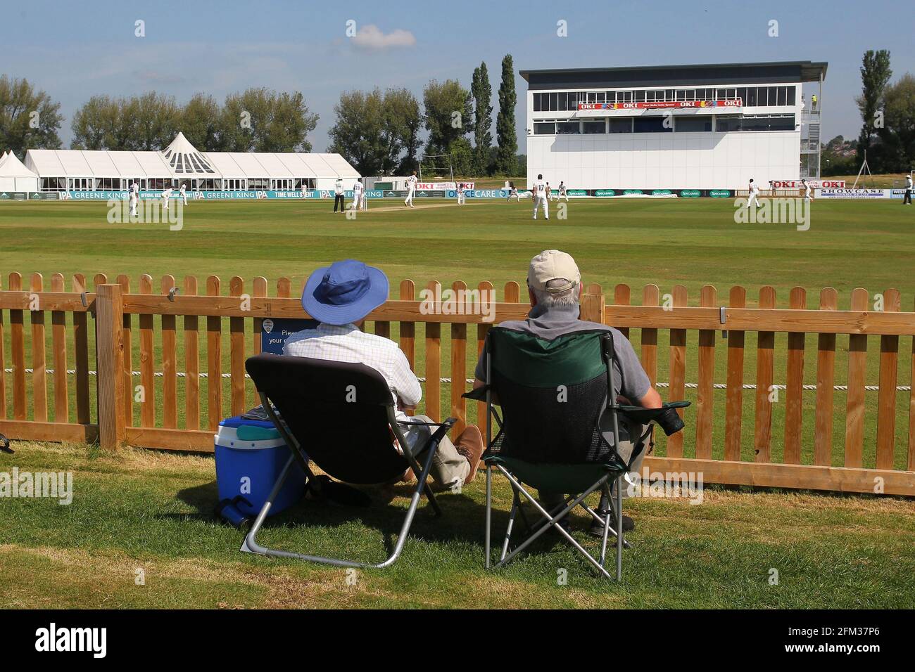 Spectators look on during Derbyshire CCC vs Essex CCC, Specsavers ...