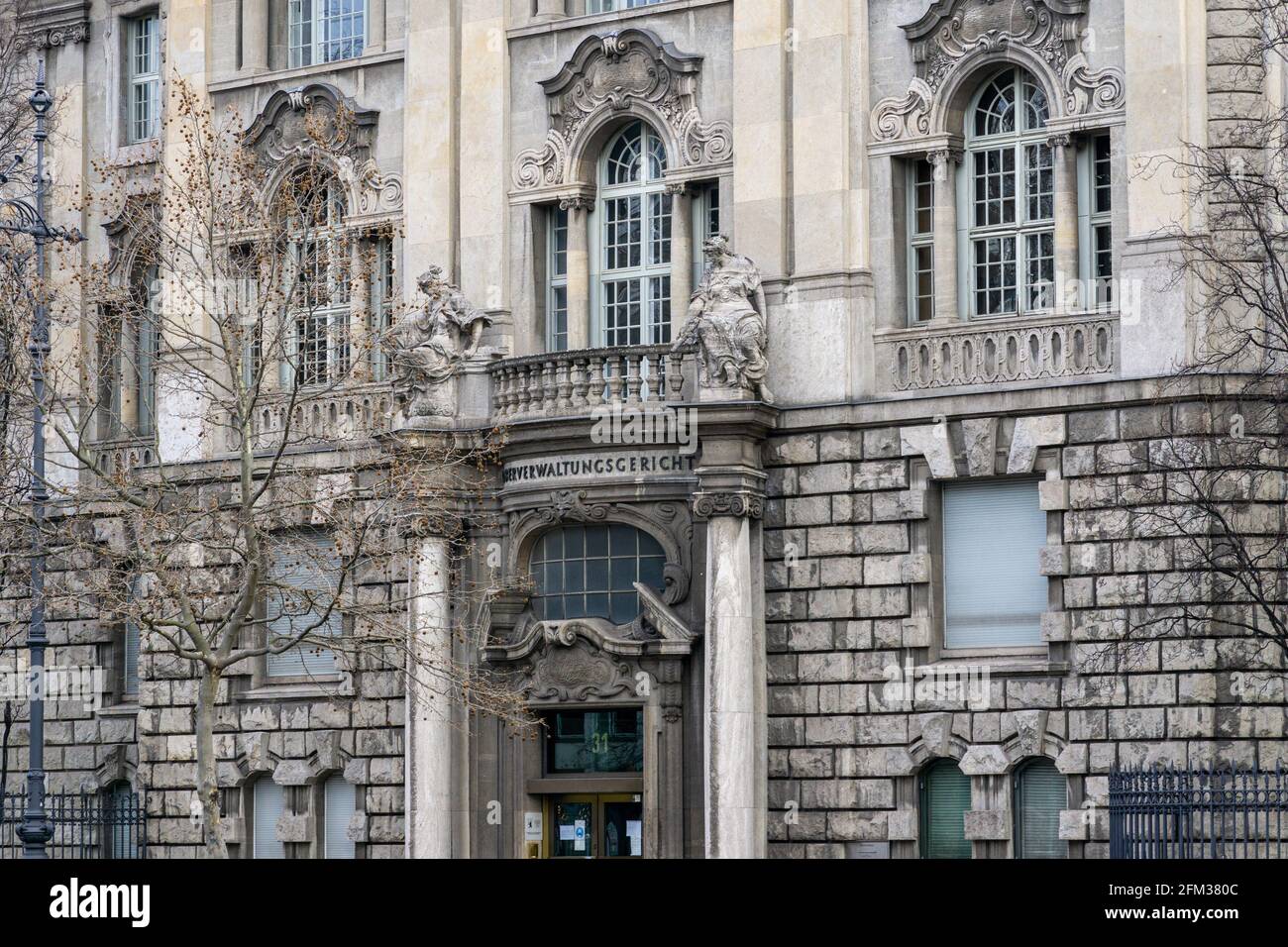 Beautiful stone building with sculptures and ornaments Stock Photo - Alamy