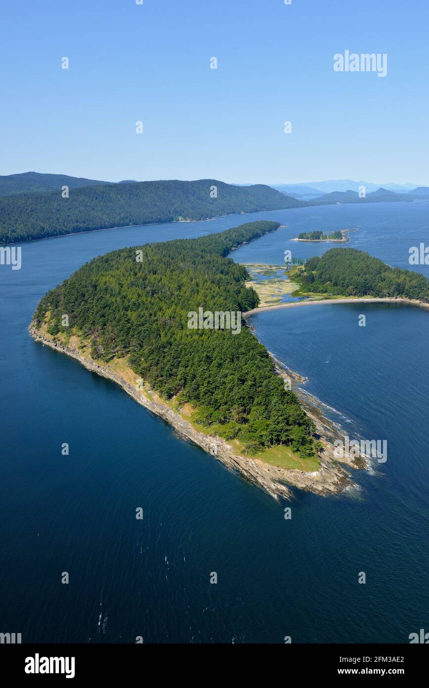 Aerial Saturna Island British Columbia High Resolution Stock ...