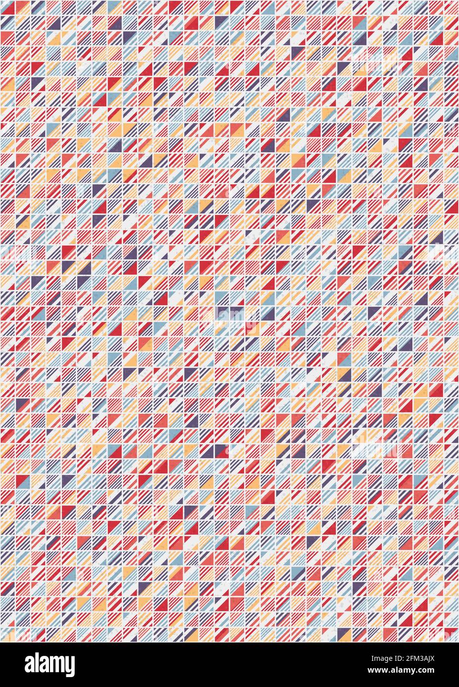 Abstract Geometrical generative computational art illustration Stock ...