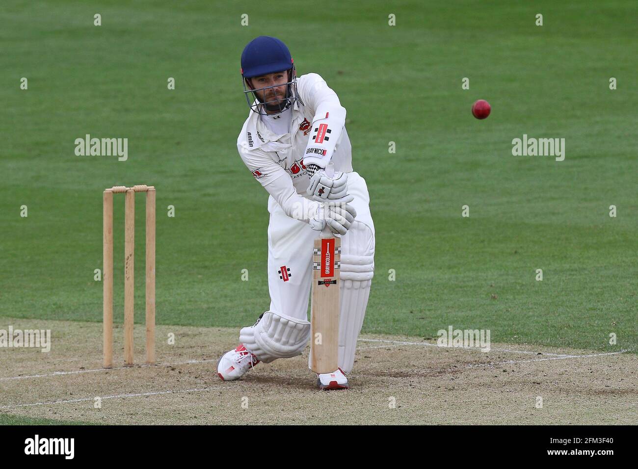James Foster in batting action for Essex during Essex CCC vs Middlesex ...