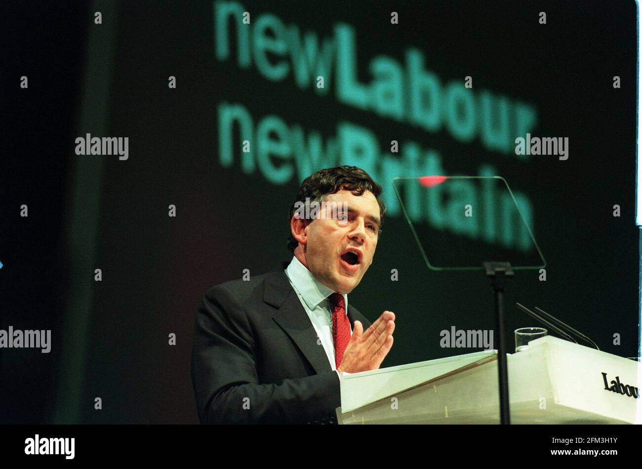 Gordon Brown MP at the Labour Party Conference 1997 Stock Photo - Alamy