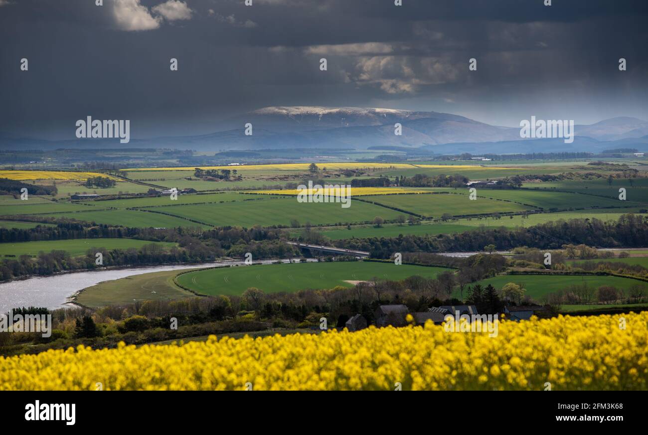 Snow on the top of Cheviot 05 May 2021 Stock Photo - Alamy