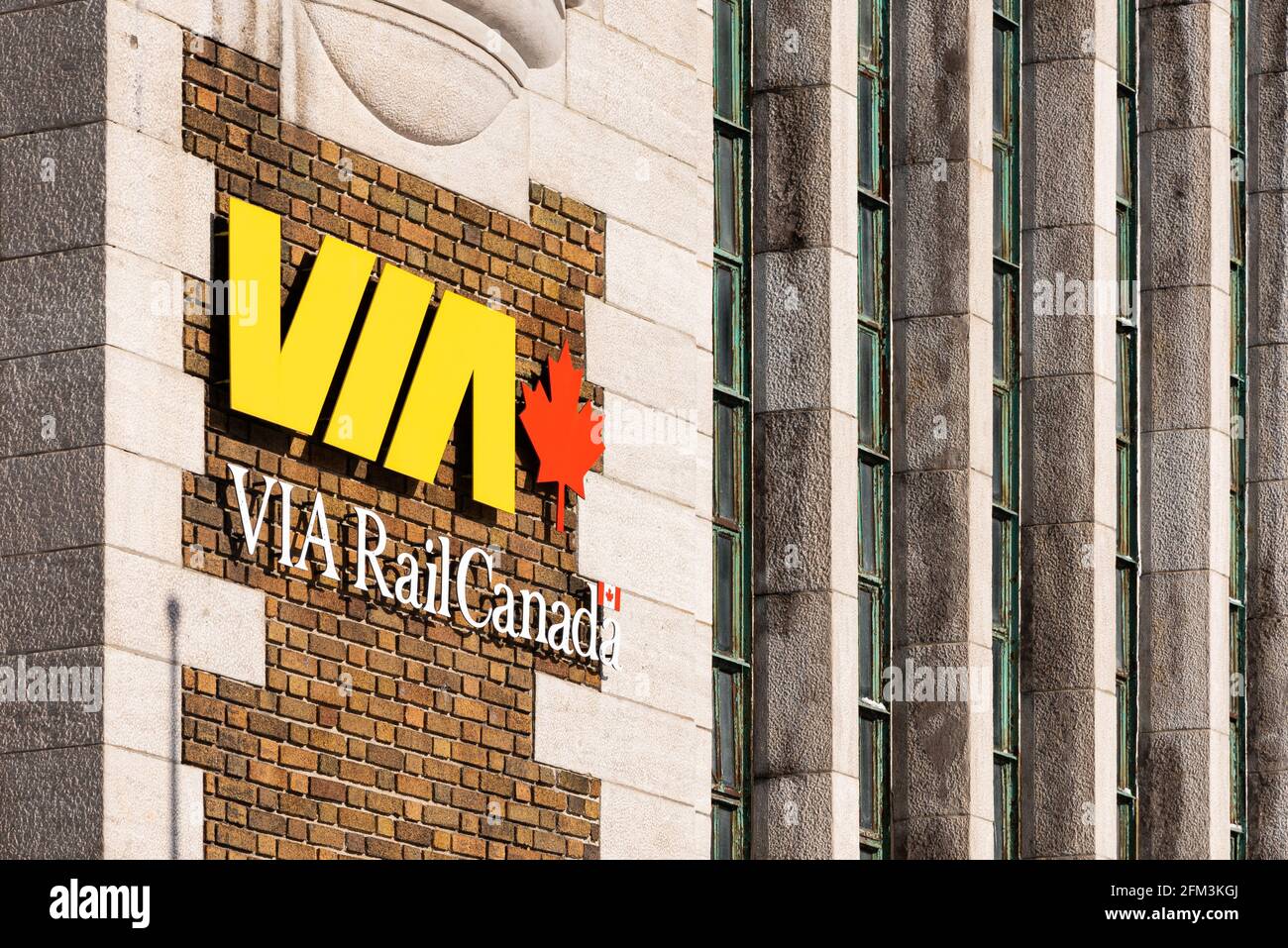 Québec city Via Rail Railway Station Stock Photo - Alamy