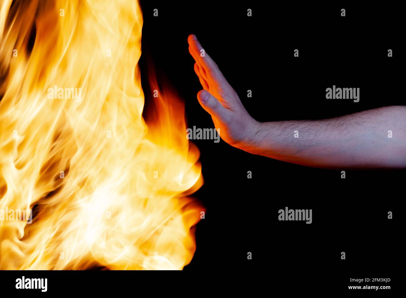 Fire safety, stop fire, use as background or texture Stock Photo - Alamy
