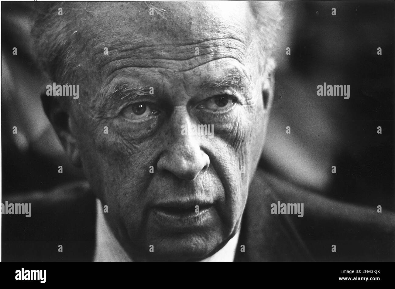 Yitzhak Rabin Prime Minister of Israel Stock Photo - Alamy