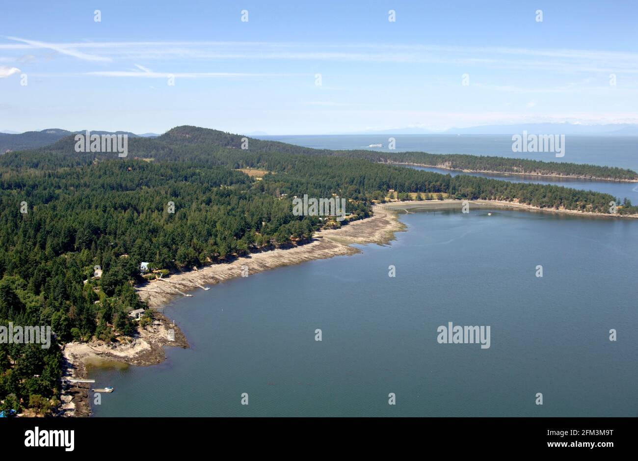 Bennett Bay, Mayne Island, BC. Aerial photographs of the Southern Gulf ...