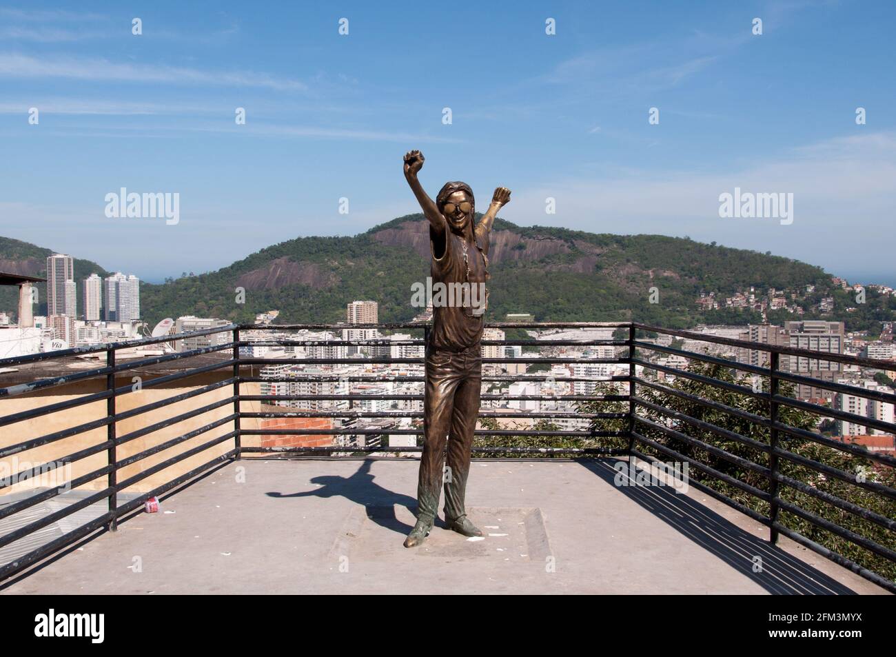 RIO DE JANEIRO, BRAZIL - OCTOBER 8, 2015: Michael Jackson memorial in ...