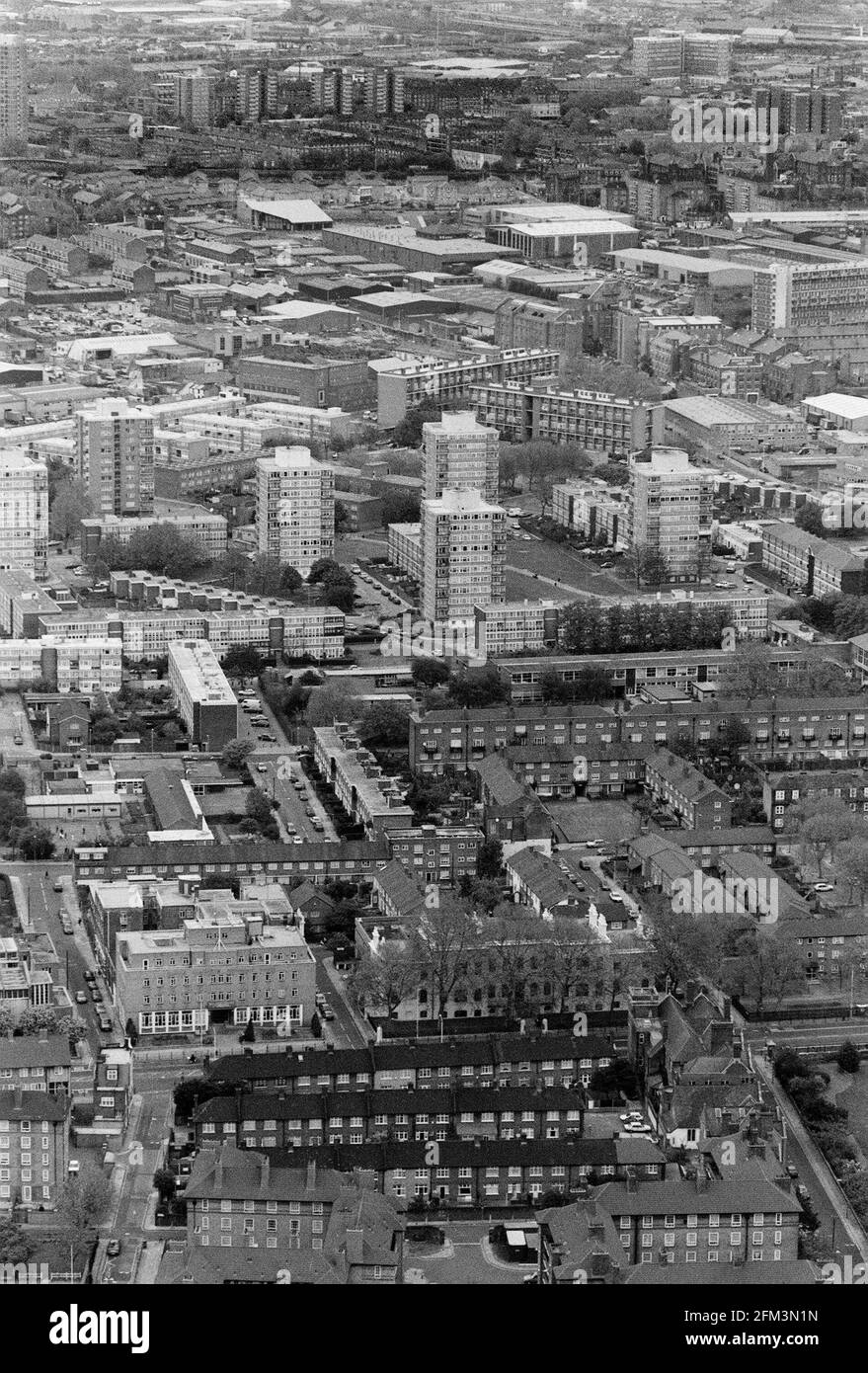 Towers of London. Council blocks dominate the the eastern skyscape of ...