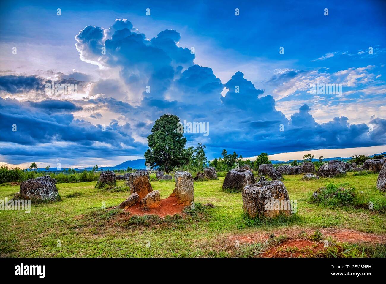 Plain of Jars is a megalithic archaeological landscape. Xieng Khouang ...