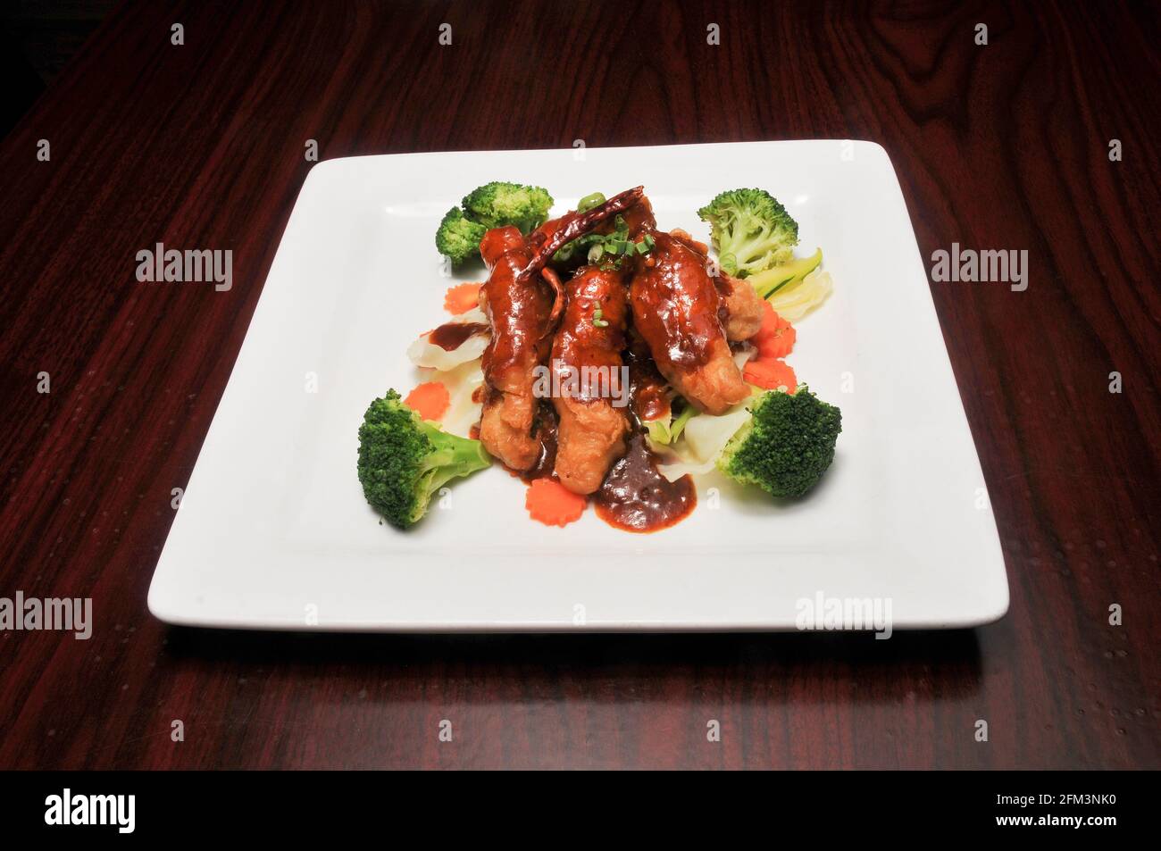 Delicious Japanese food known as volcano chicken Stock Photo - Alamy