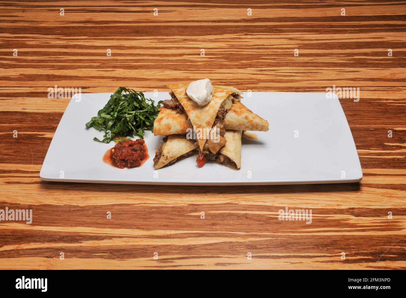 Traditional mexican delicacy known as a steak quesadilla Stock Photo ...
