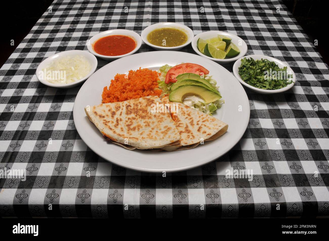 Traditional mexican delicacy known as a quesadilla Stock Photo - Alamy